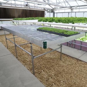 Metal Greenhouse Tables Kettler Rectangular Mesh Top Table 160 X 90cm
