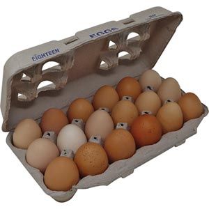 brown egg boxes