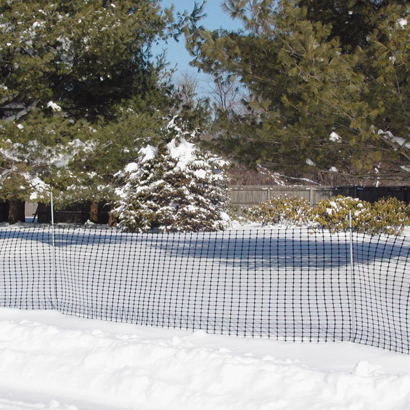 Black Plastic Snow Fence